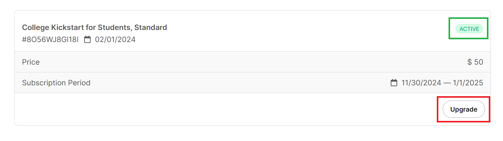 How To Upgrade Your Subscription (Students and Parents) – College Kickstart